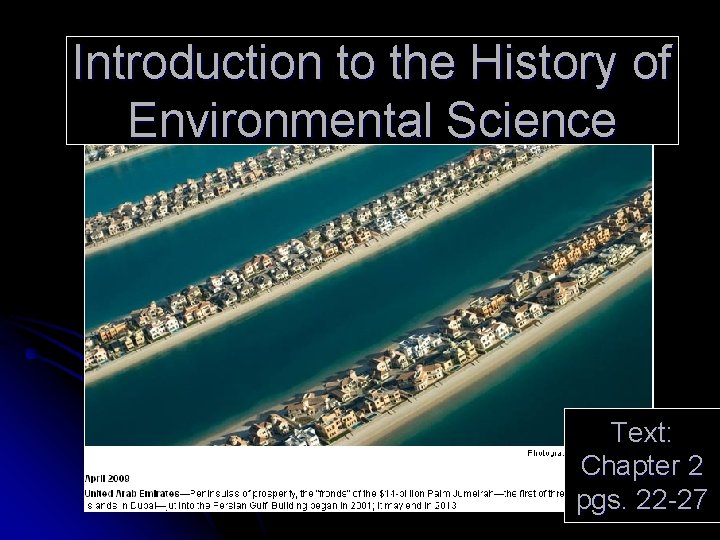 Introduction to the History of Environmental Science Text