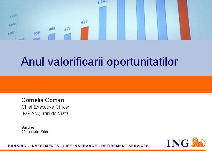 Anul valorificarii oportunitatilor Cornelia Coman Chief Executive Officer