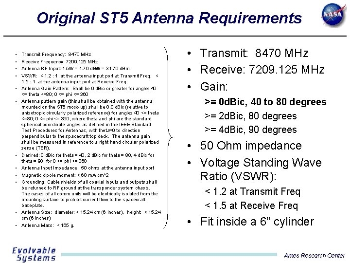 HumanCompetitive Results Evolved Antennas for Deployment on NASAs