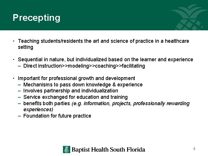 Preceptor Pearls Objective Assessment and Constructive Feedback Faaria