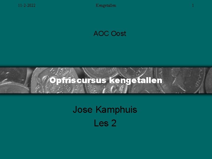 11 2 2022 Kengetallen AOC Oost Opfriscursus kengetallen