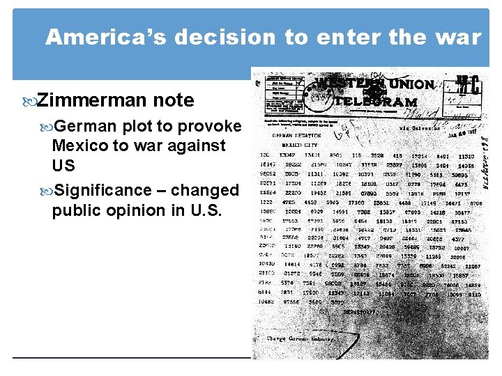 Warm Up Question Why was the Battle of