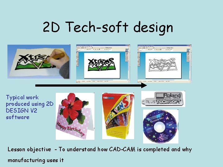 Lesson objective To understand how CADCAM is completed