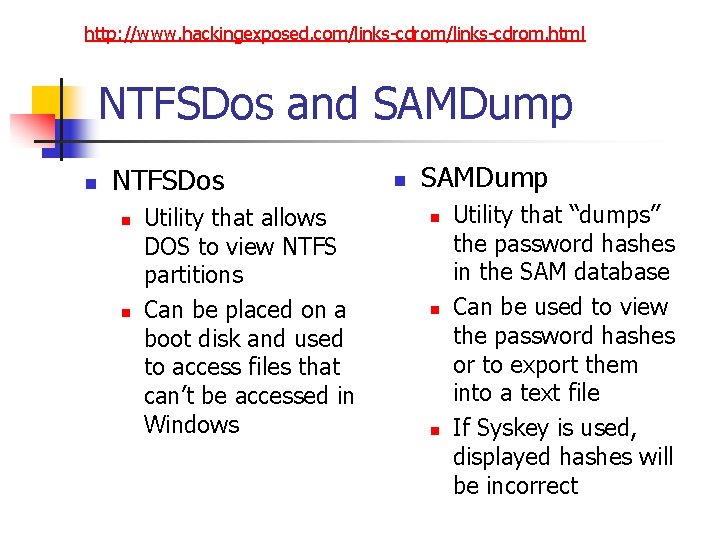 Windows This presentation is an amalgam of presentations