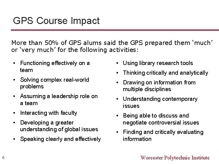 Advancing Global Learning through Project Work Kris Boudreau