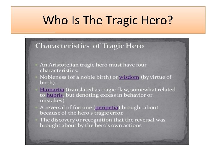 What Is Tragedy Aristotles Definition a representation of