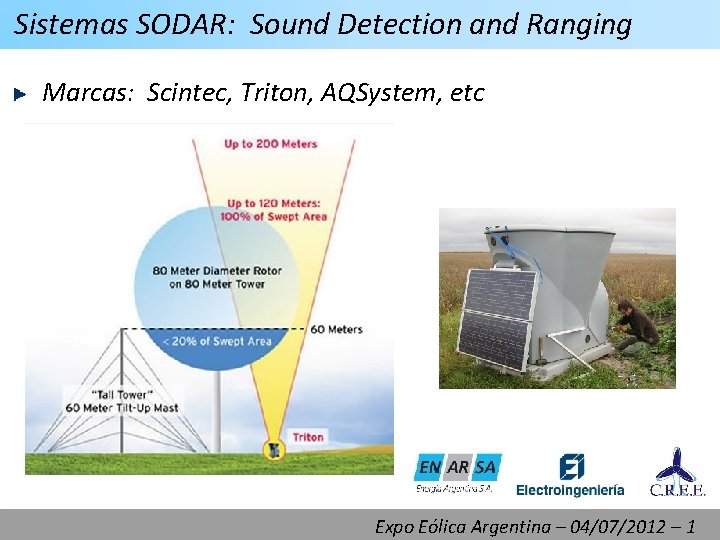 Sistemas SODAR Sound Detection and Ranging Marcas Scintec