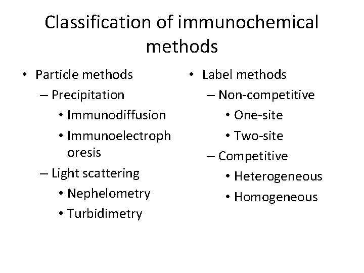 Principles of Immunochemical techniques Used in Clinical Chemistry