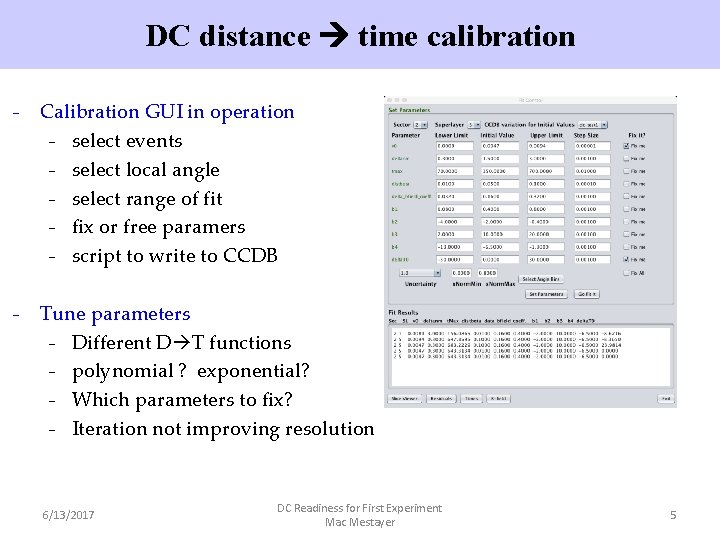 DC monitoring calibration simulation corrections Monitoring Olga Cortes