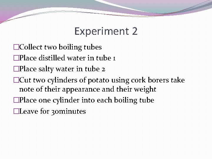 National 45 Biology Diffusion and Osmosis We are