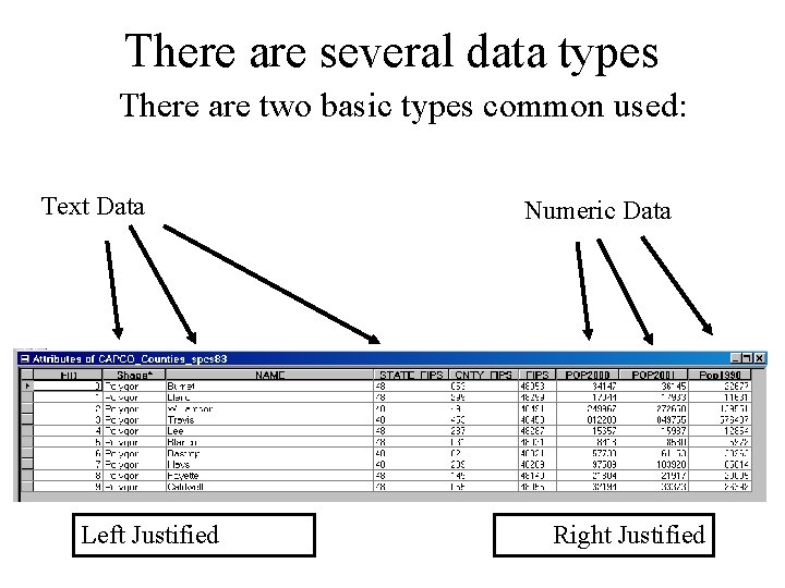 MidSemester Lecture Exam Vocabulary Obvious steps within GIS