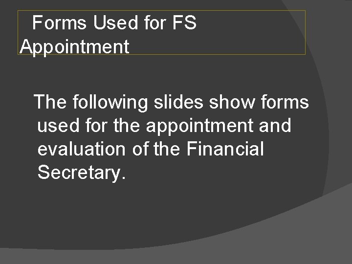 Financial Secretary Duties and Responsibilities FORMS LIBRARY Star