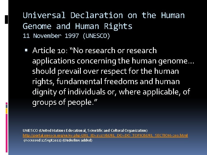Ethics Trust and Human Biological Material John R