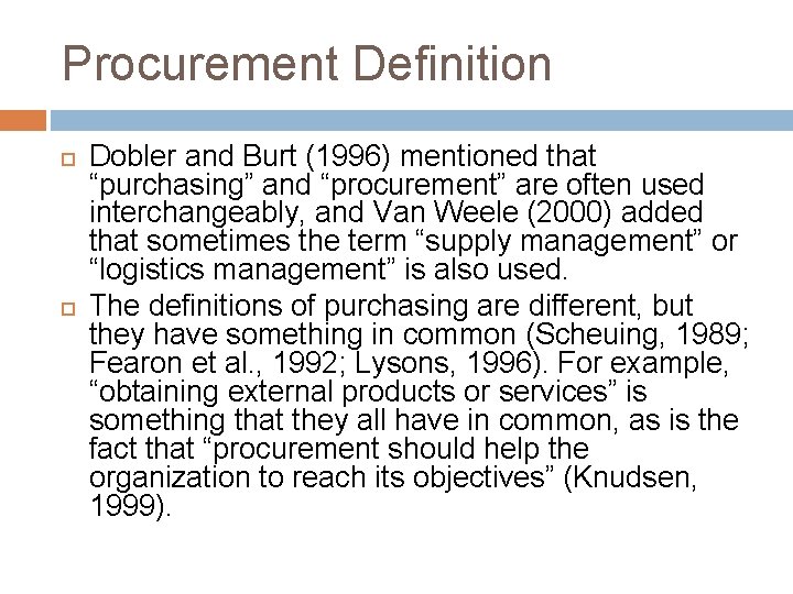 INTEGRATED PROCUREMENT Team LB Modul 1 Quote Todays