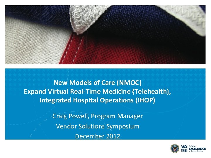 New Models of Care NMOC Expand Virtual RealTime