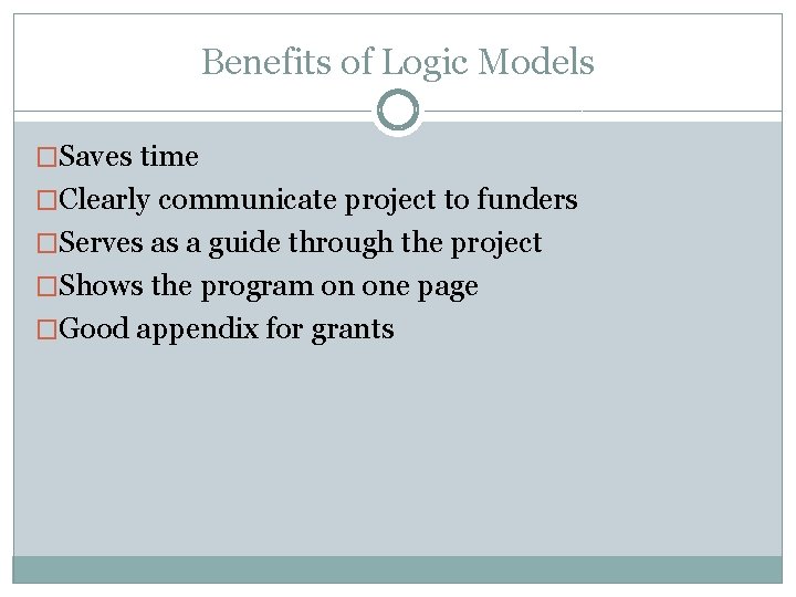 Learning to Love Logic Models KATHY TOTTEN ABOS