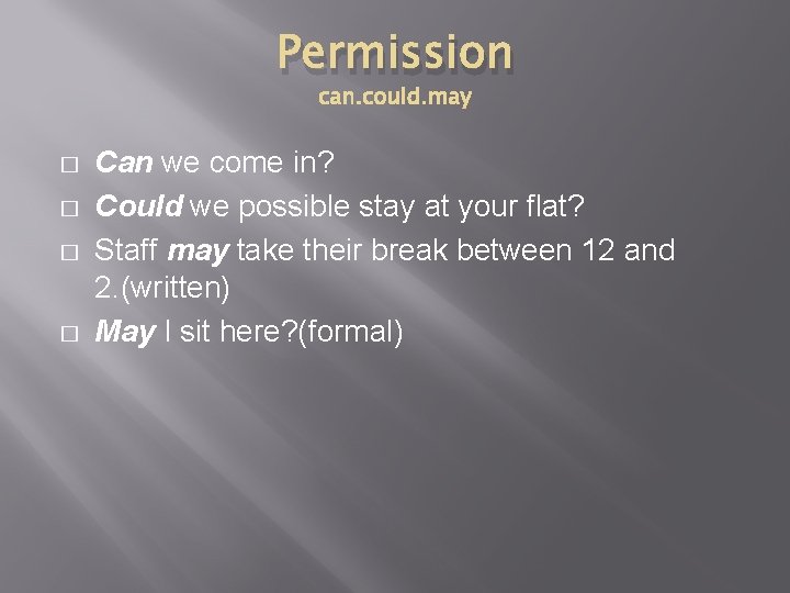 Welcome to a presentation on MODAL VERBS Ability