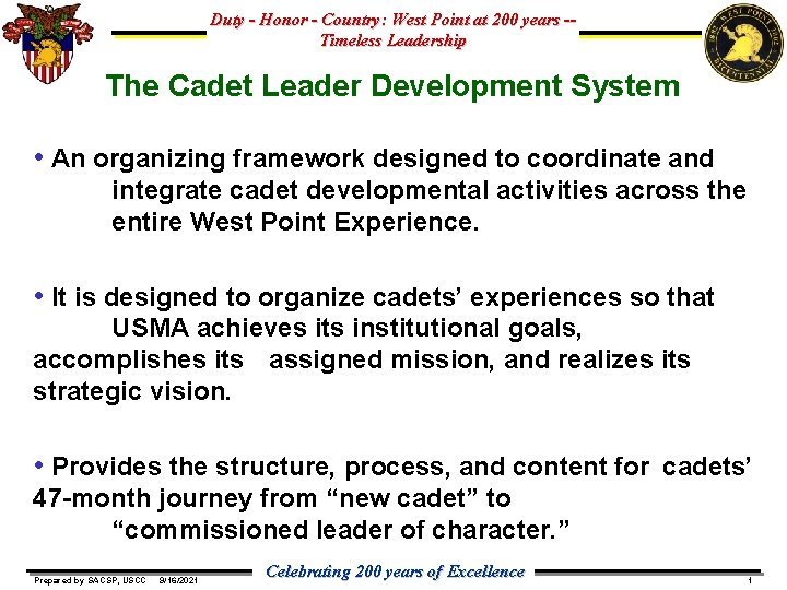 Duty Honor Country West Point at 200 years