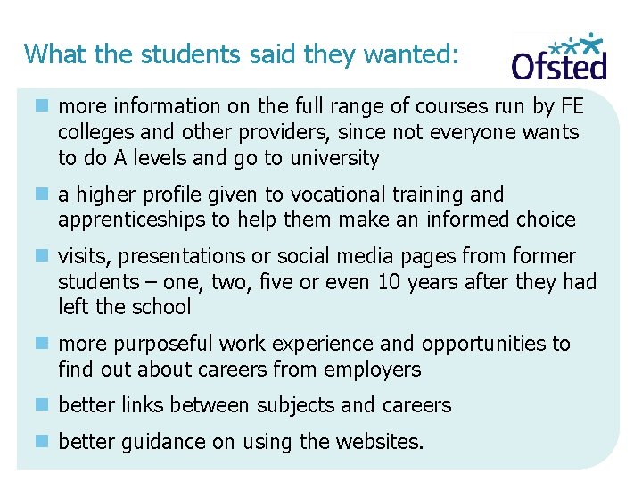 The Inspiration Vision Inspiring Great CEIAG for Young