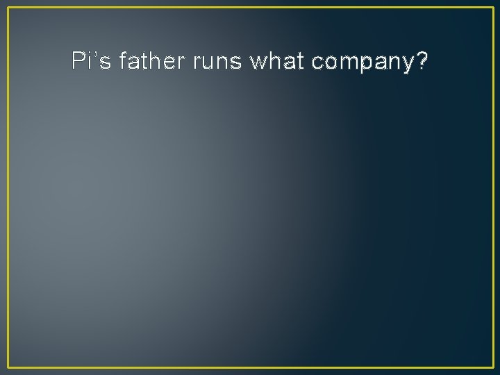 Life of PI Pi is on the lifeboat