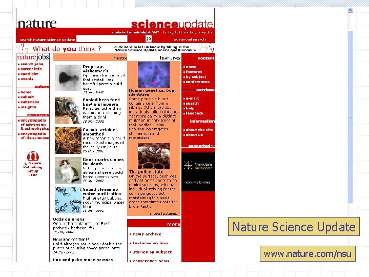 Nature Publishing Group Online Institutional Site Licenses for