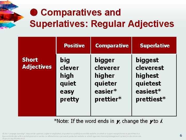 7 Adjectives and Adverbs MARY ELLEN GUFFEY AND