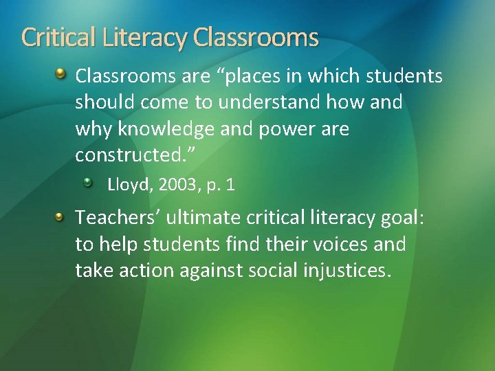 Chapter 1 Forming a Personal Philosophy about Literacy