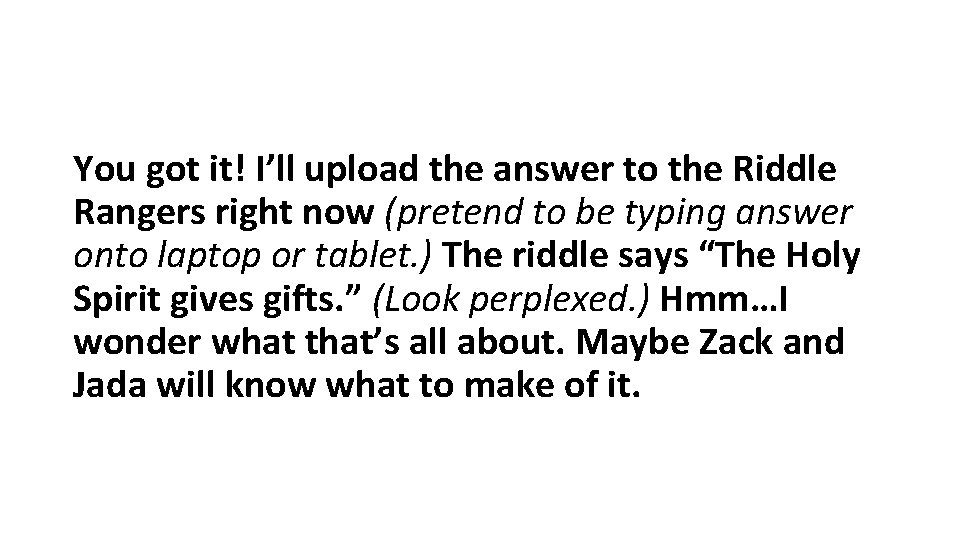 Tech Que Riddle Rangers Title Graphic Hello everybody