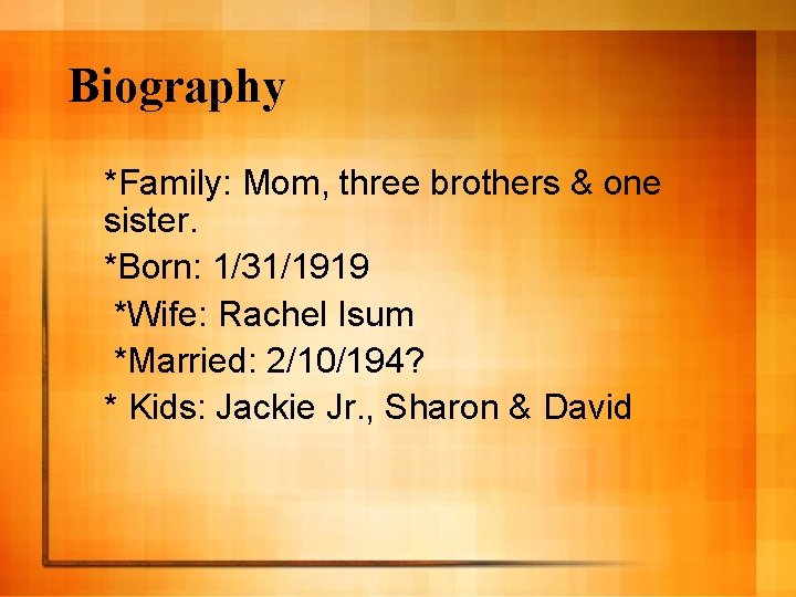 Jackie Robinson By Nicky and Elijah Biography Family