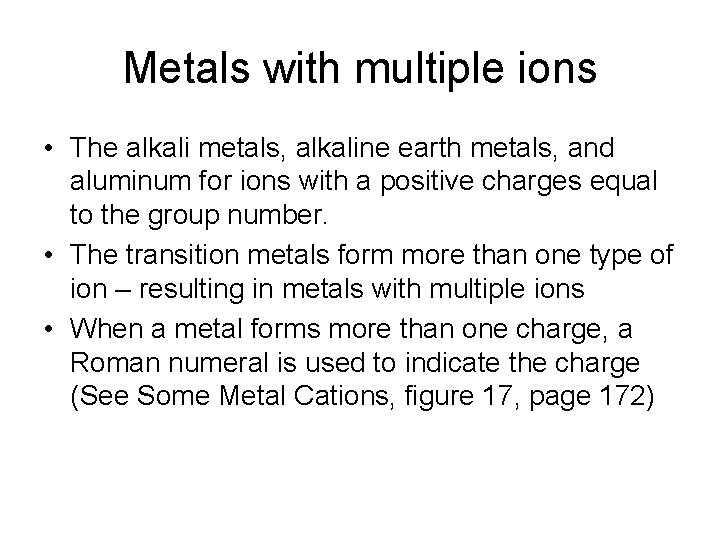 Sec 6 3 Naming Compounds and Writing Formulas