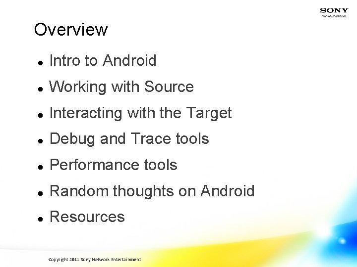 Android System Programming Tips and Tricks Tim Bird