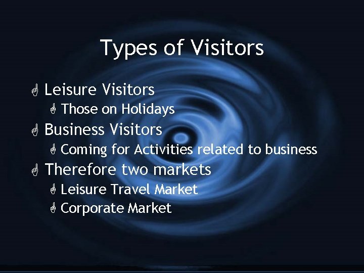 A Brief Introduction to Tourism Overview Mrs Elliott