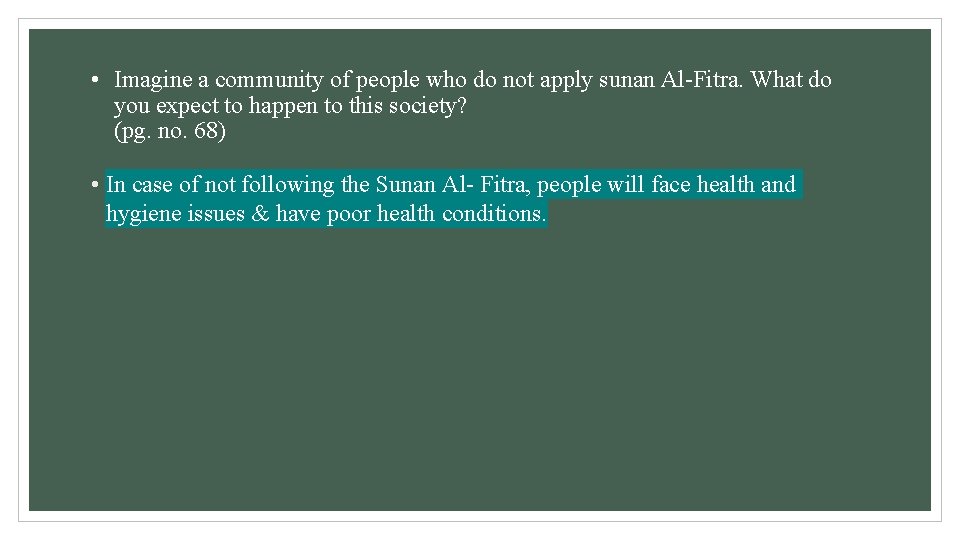 SUNAN ALFITRA ISLAMIC RULES OF CLEANLINESS HEALTH AND