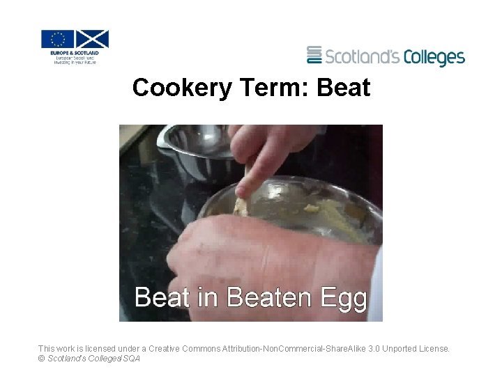 Outcome 3 Identify basic food preparation equipment and