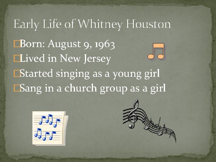 Music 1010 Semester Presentation By Derrick Whitney Whitney