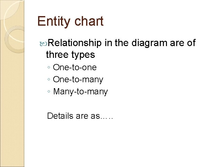 Elements of Database System In this Chapter we