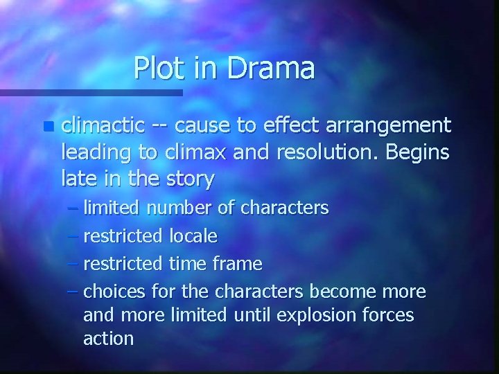 Elements of Drama Subgenre Tragedy n A play