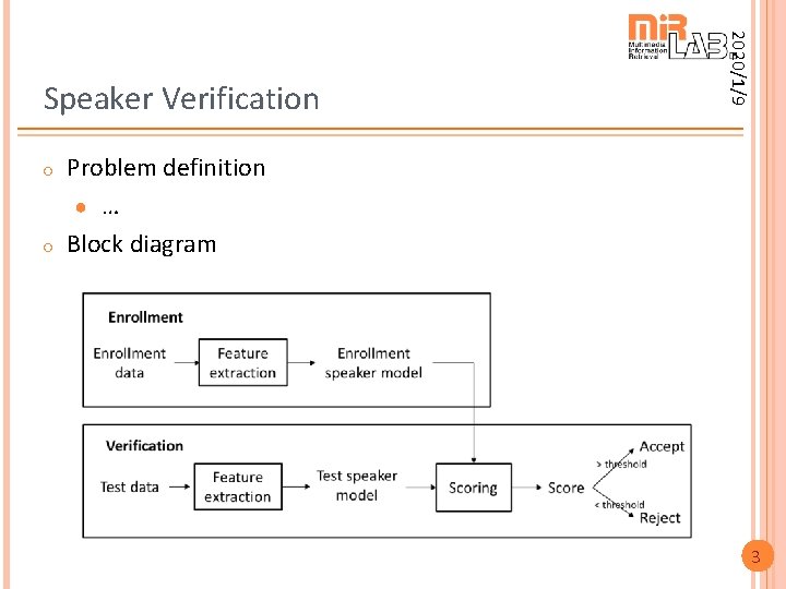 Speaker Verification Based on Arthur Wang MIR Lab