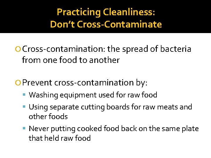 Food Sanitation Foodborne illnesses What is a foodborne