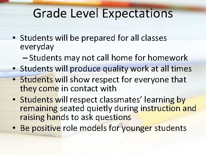 Back to School Night This is the Power