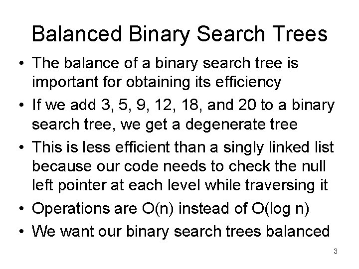 Binary Search Trees Continued Study Project 3 Solution
