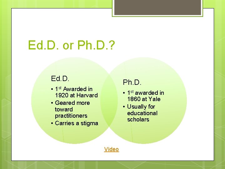 Doctoral Education and Beyond Daniel Moore Georgia Southern