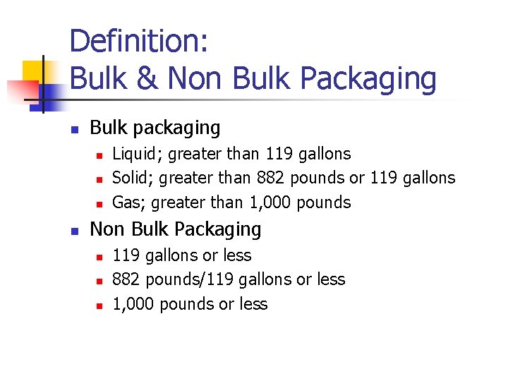 Hazardous Materials Transportation Based on the regulations published