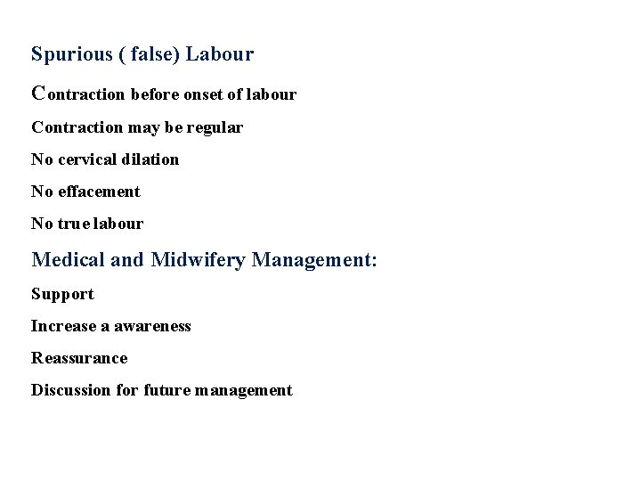 Chapter 25 The First Stage of Labor Changes