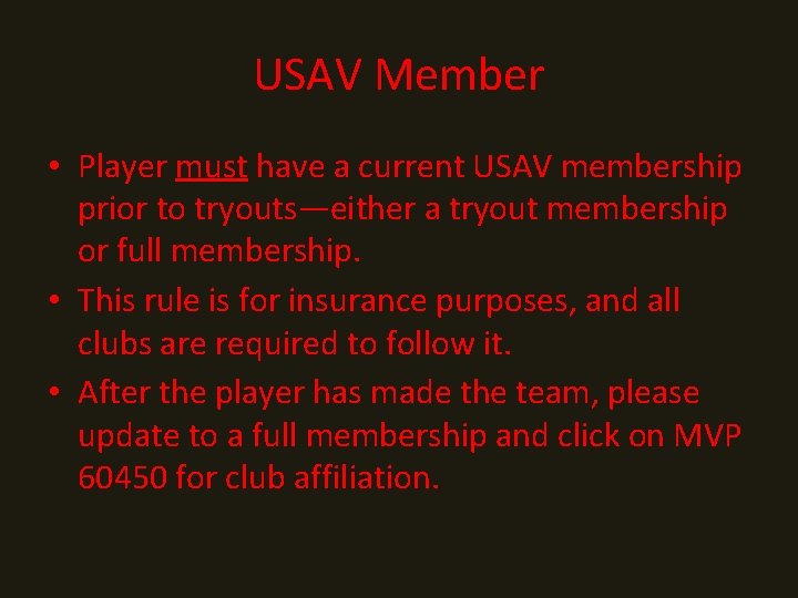 MVP 60450 Volleyball Club 10 U18 U Table