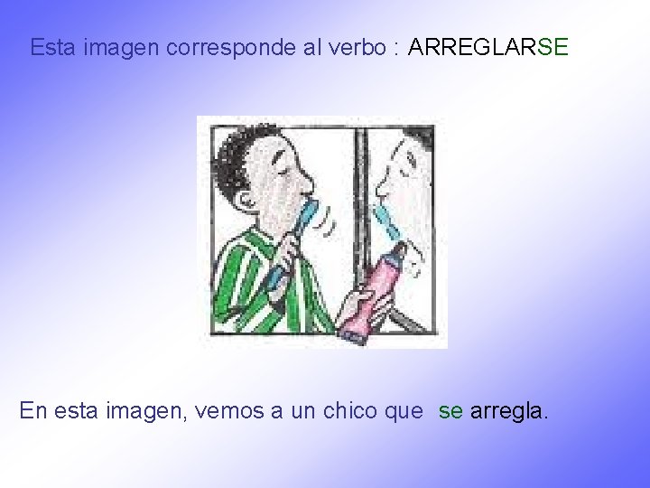 ACTIVIDADES COTIDIANAS Esta imagen corresponde al verbo DESPERTARSE