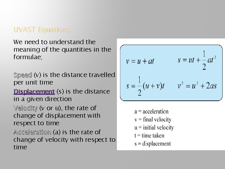 MECHANICS LINEAR MOTION How would you describe the