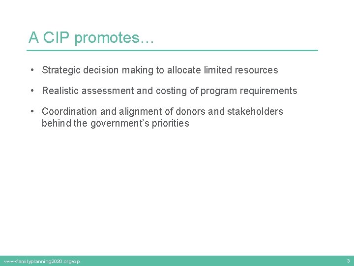 Costed Implementation Plan Resource Kit Date Presented by