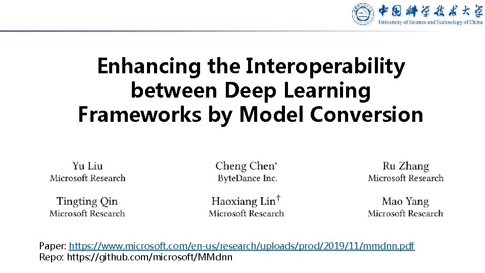 Enhancing the Interoperability between Deep Learning Frameworks by