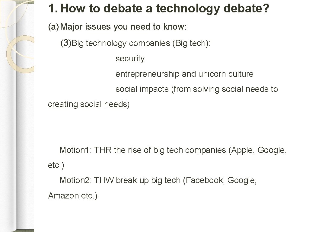 Technology 31 st January 2019 Based on lectures